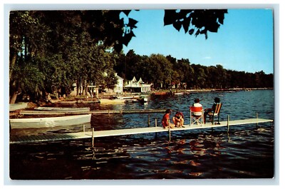 1968 Northeast Shore Crooked Lake Angola Indiana IN Posted Vintage ...