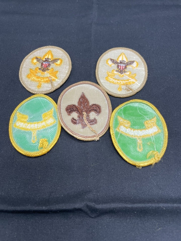 Vintage Lot Of 5 Boy Scouts Be Prepared Patch Second Class Rank BSA ...