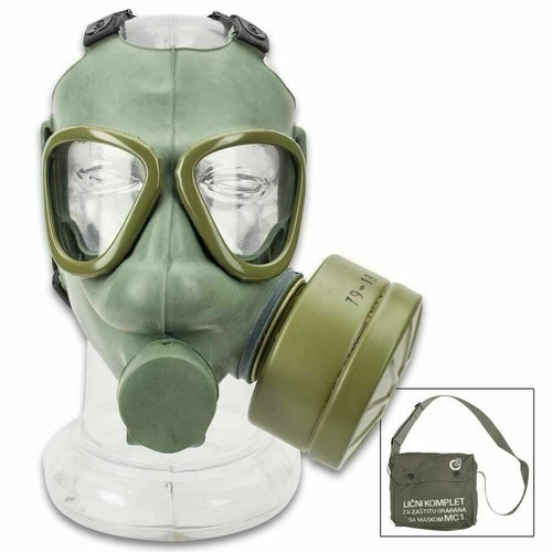 JNA Serbian M1/M59 Protective GAS MASK Full Face with 60mm Filter + bag ...