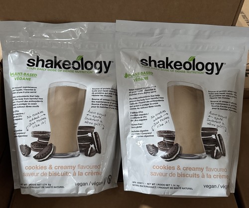 (2) Shakeology Protein Shake Mix Powder 30 Day Supply Cookies And ...