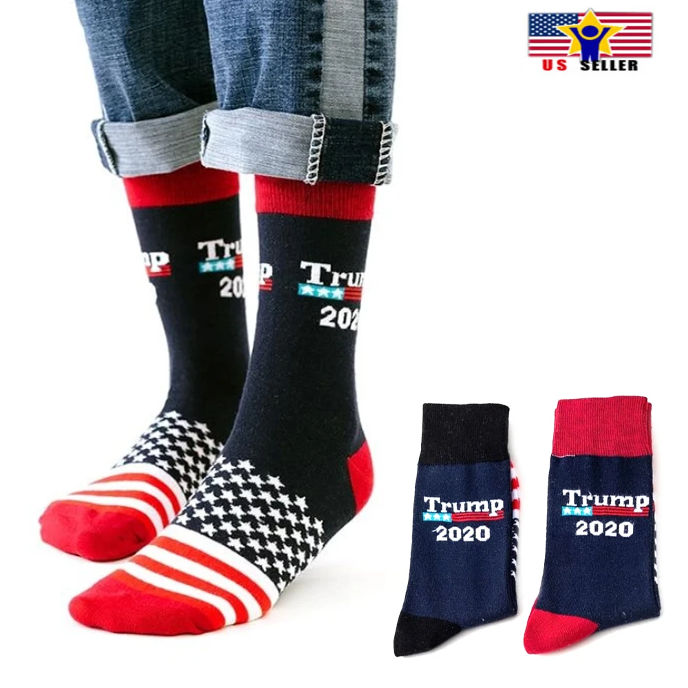 Donald Trump 2020 Socks American USA Flag President Republican Election ...