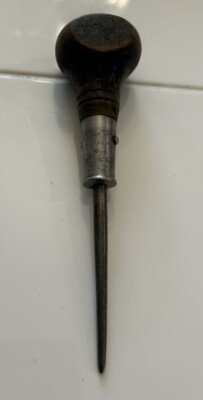 STANLEY NO. 6 HARWOOD SCRATCH AWL WITH FULL TANG WODDEN HANDLE- VINTAGE ...