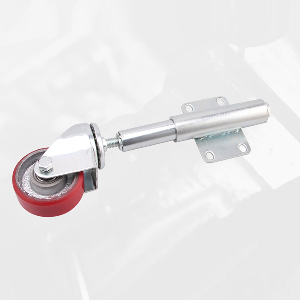 2Pack Metal Gate Wheel Flat with Spring Loaded Swivel Caster 220lbs ...