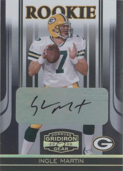 2006 Donruss Gridiron Gear - Rookie Ingle Martin #154 Gold Signatures ...