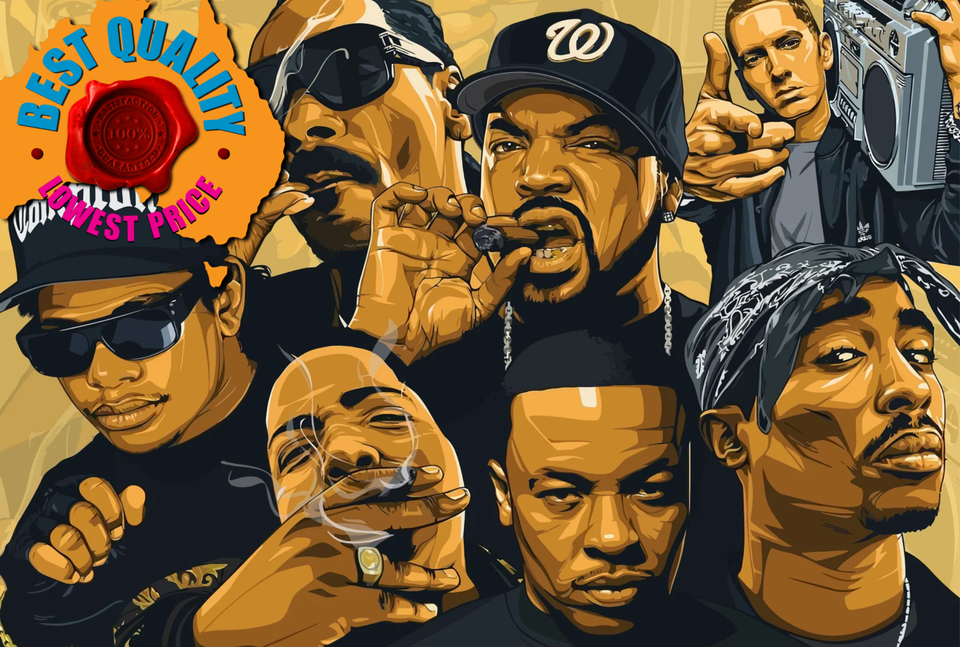 Rap Legends - High Quality Premium Poster Print | eBay