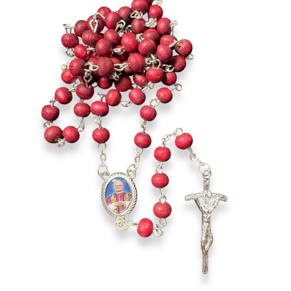 Blessed Rose Petal Rosary - Pope Leo XIV Angelus Edition from Rome | eBay