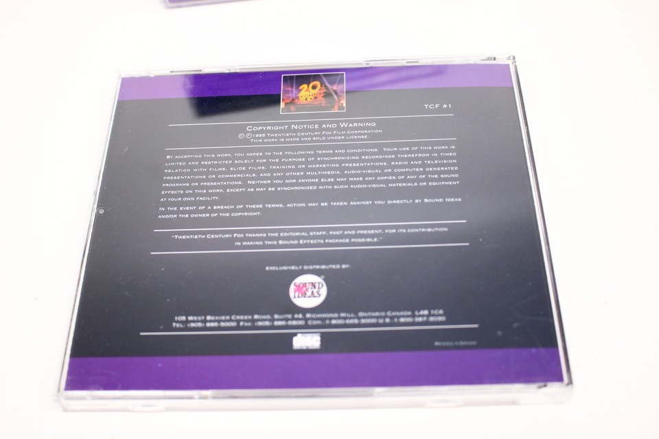 20th Century Fox SFX LIBRARY SOUND IDEAS SOUND EFFECTS Complete 10 CD'S SET | eBay
