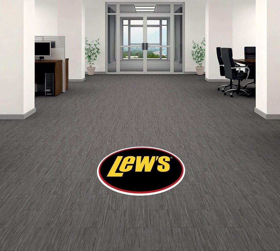 Lew's Professional Carpet Graphic Decal Sticker for Fishing Bass Boats ...