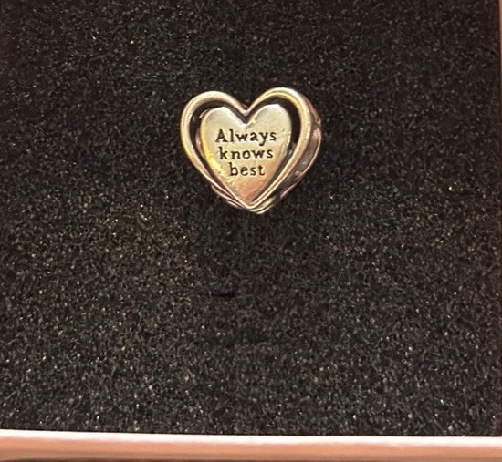 New 100% Authentic PANDORA 925 Pink Openwork Mom & Heart Charm ...