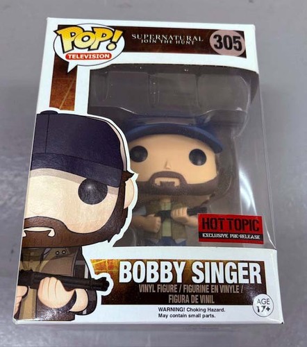 New Funko Pop TV 305 Bobby Singer Supernatural Vaulted Hot Topic ...