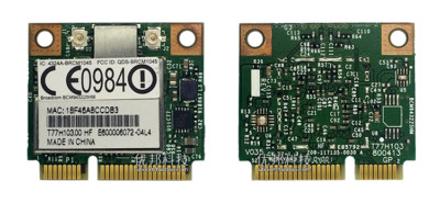 BroadCom BCM943225HM BCM43225 Wireless WIFI Card 802.11 bgn Half Mini ...