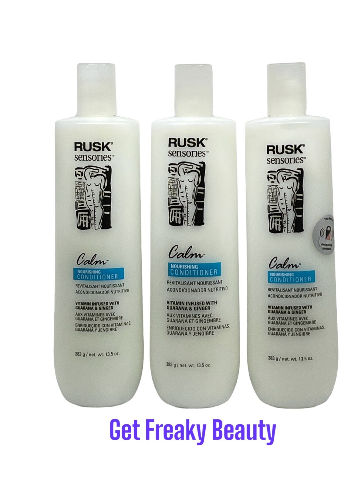 3 PACK. 13.5 oz. Rusk Sensories Calm Conditioner. 400ml. NEW. FREE ...