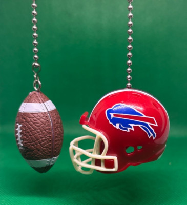 BUFFALO BILLS CEILING FAN PULL CHAIN SET HELMET AND FOOTBALL | eBay