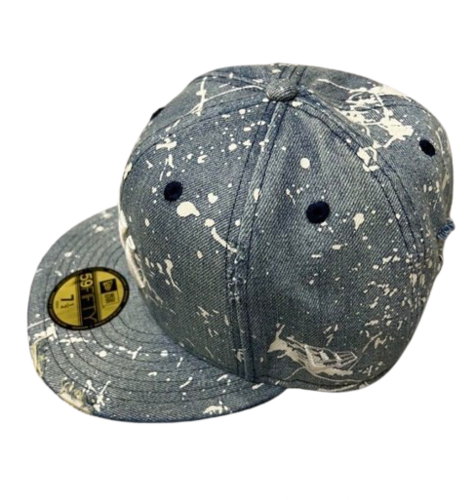 NEW ERA 59Fifty Cap New York Yankees Washed Damaged Denim Splash ...
