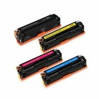 4x COMP LaserJet CP1215 CP1515 CP1518 Toner for HP CB540A CB541A CB542A ...