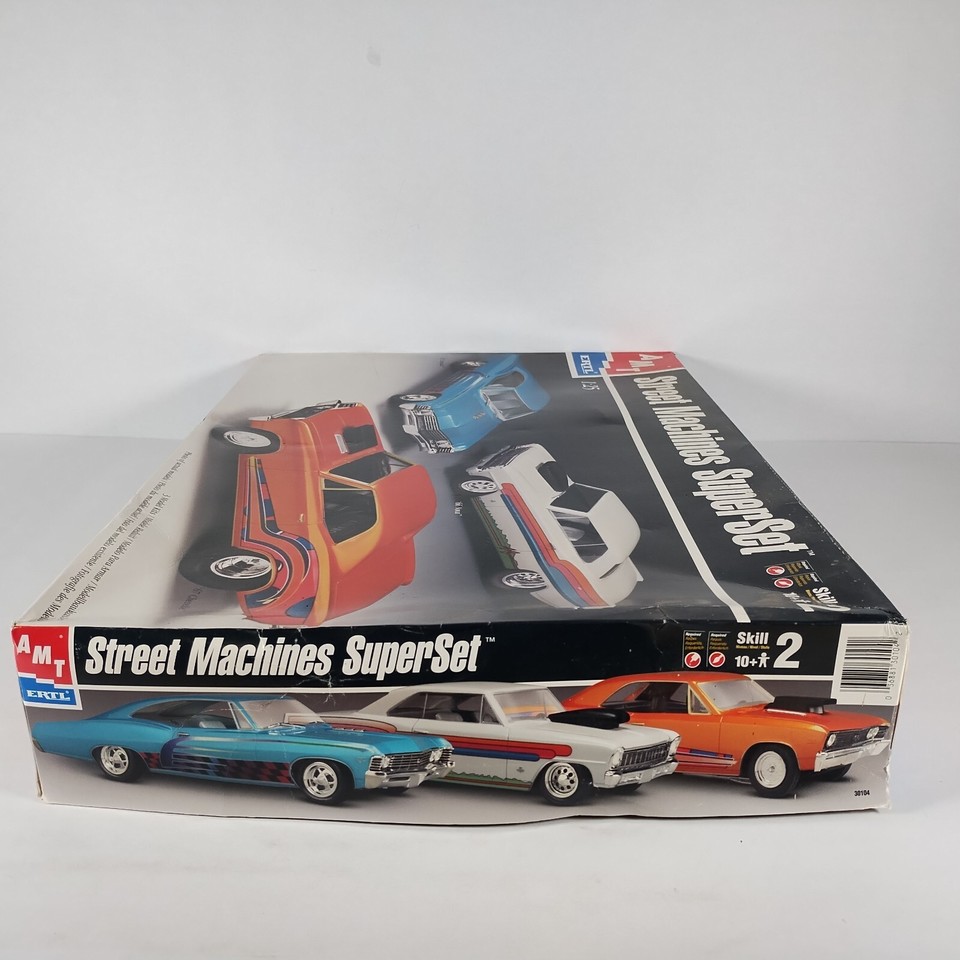 66 67 Impala Chevelle Nova Street Machines Set AMT 1:25 Model Kit Parts ...