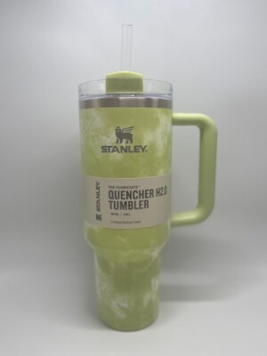 Stanley 40oz Citron Tie Dye The Flowstate Quencher H2.0 Tumbler Limited ...
