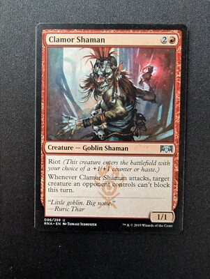 CLAMOR SHAMAN #96 MTG Ravnica Allegiance | eBay