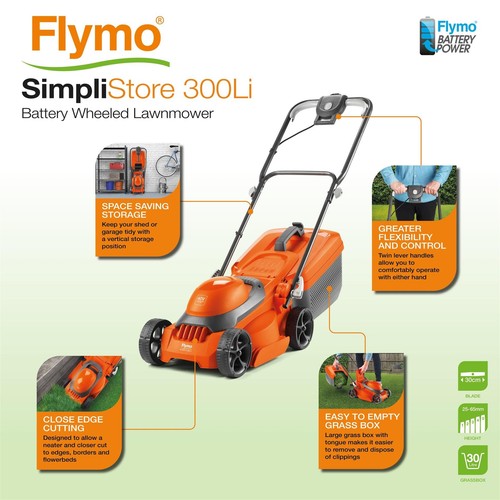 Flymo Lawnmower - Orange (970539501) for sale online | eBay
