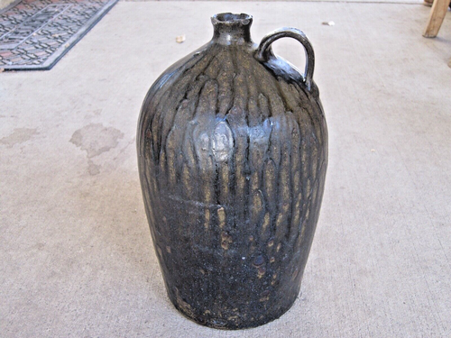 Antique Thomas J Averett TJA Crawford County, Georgia Runny Glaze ...