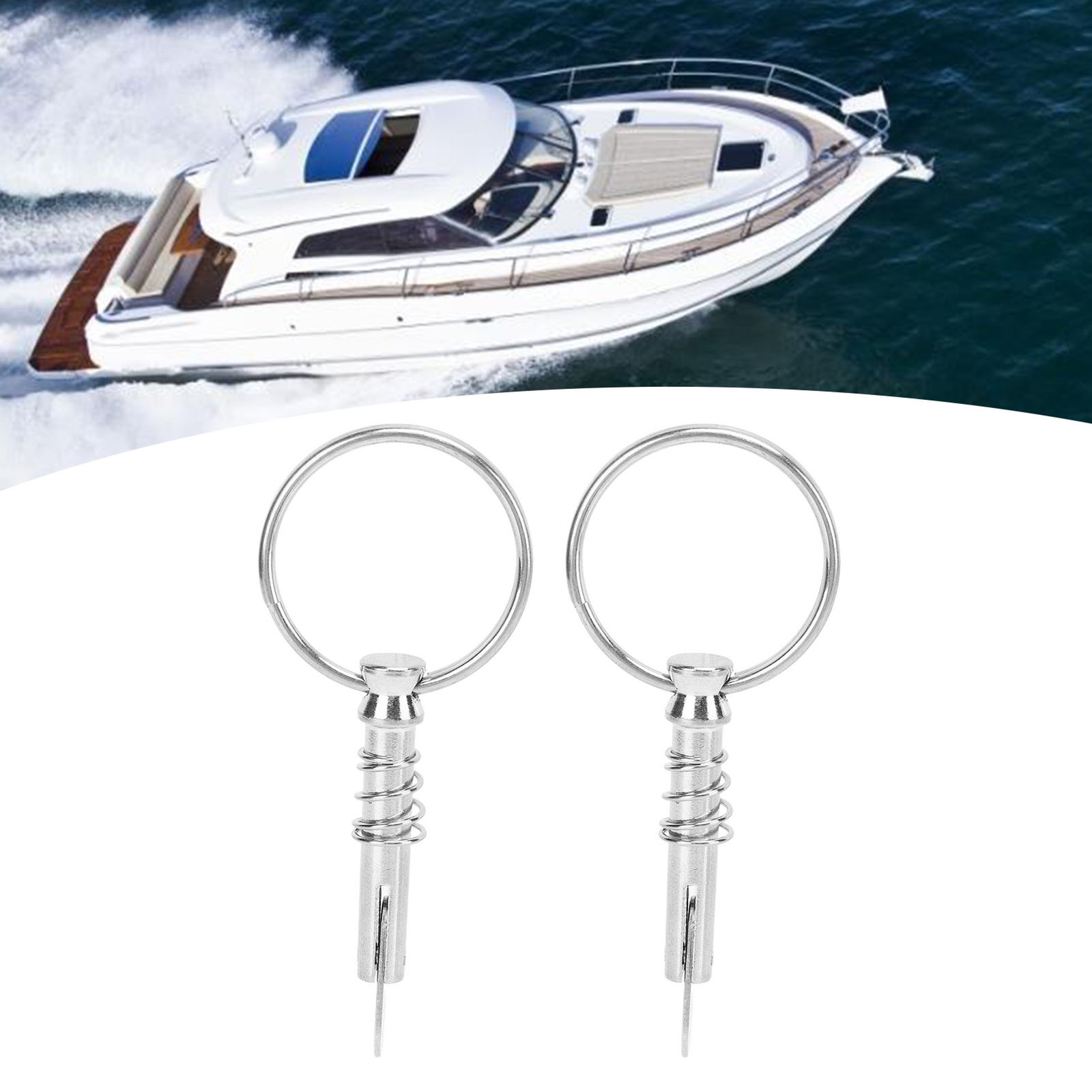 SAP 2 Pcs Quick Release Pin Stainless Steel Marine Hardware Boat Bimini ...