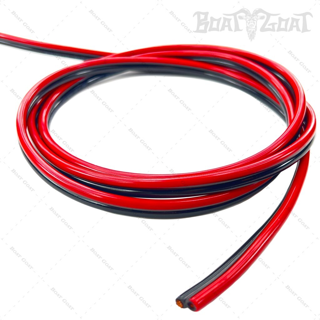 Minn Kota Trolling Motor Wire - 12ft - 10AWG Bonded - Red / Black ...