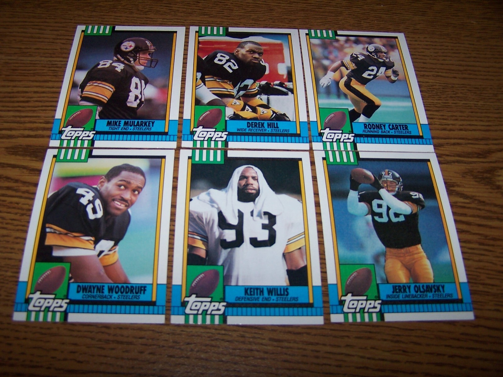 1990 Topps Football Disclaimer Steelers Team Set 20 Cards NM (071 ...