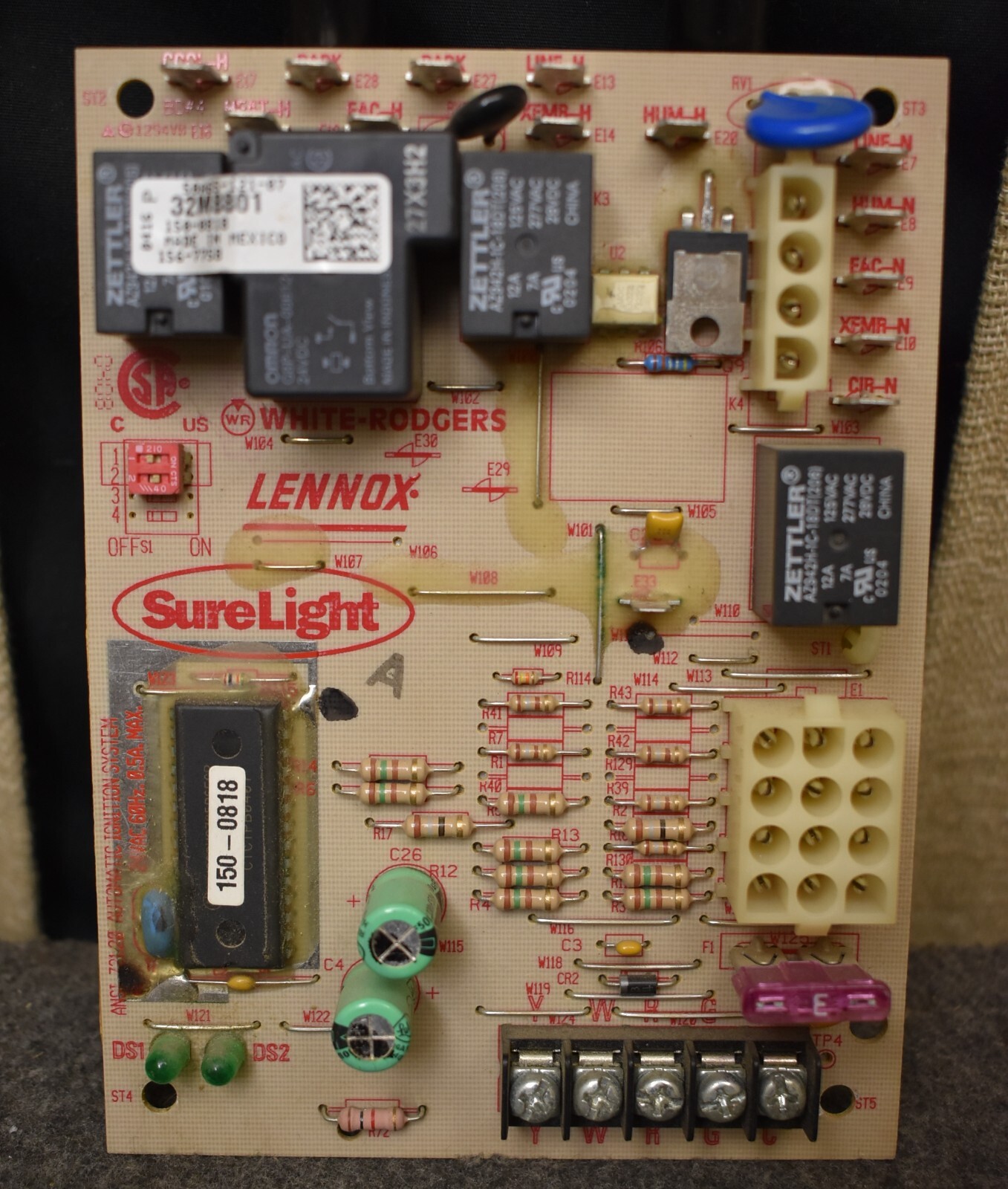 White Rodgers 50A65-121-07 LENNOX 32M8801 Integrated Fan Control Board ...