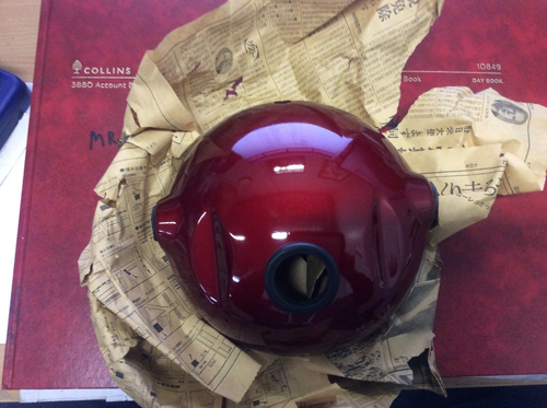 GENUINE YAMAHA PARTS BRILLIANT RED HEADLIGHT SHELL DS6 1968 235-84330 ...