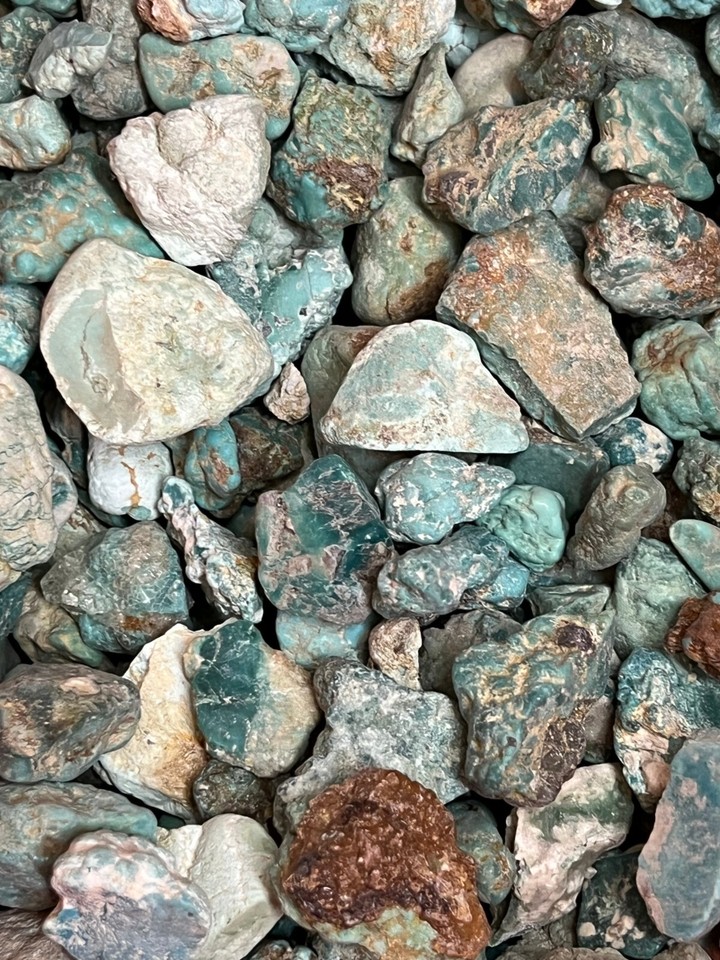 Stabilized Turquoise Rough 10 pounds of American Turquoise Cutting ...