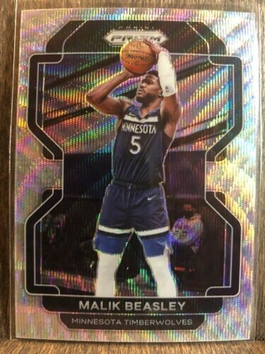 2021-22 Prizm Malik Beasley #98 Silver Wave Prizms Box Set Only SP ...