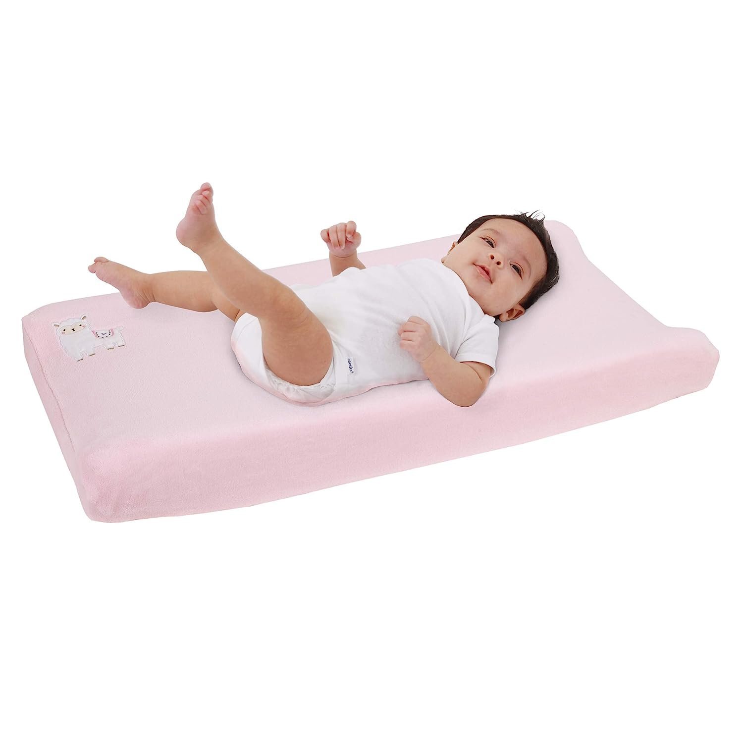 NoJo Sweet Llama and Butterflies Pink Changing Pad Cover | eBay