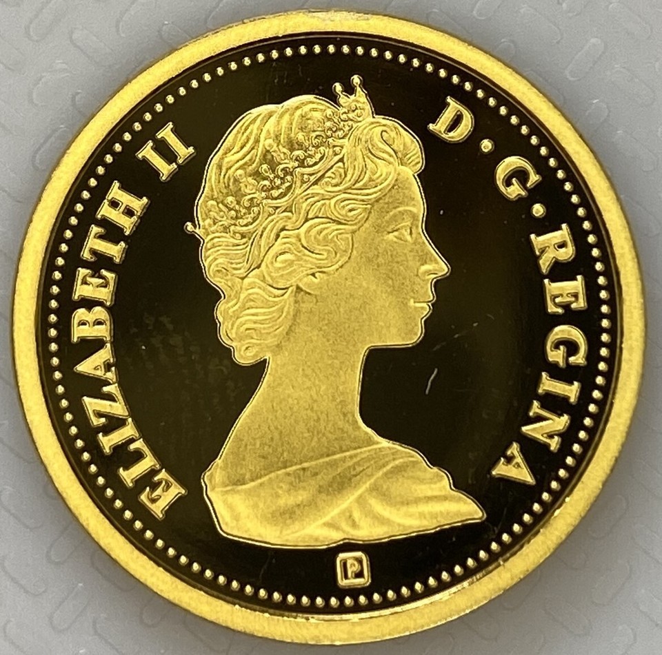 CANADA 1967-2017 1 CENT GOLD PLATED 99.99% PROOF SILVER CENTENNIAL ...