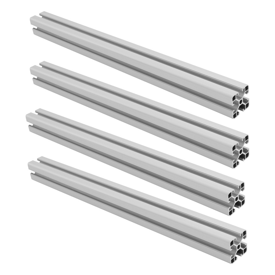 4pcs Aluminum Extrusion European Standard 4040 T Slot 1.5mm Tube Wall ...