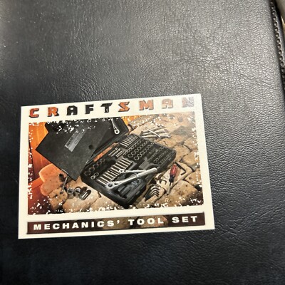 C37d Craftsman Sears Roebuck 1994/95 Collector Cards #51 Tool Set ...