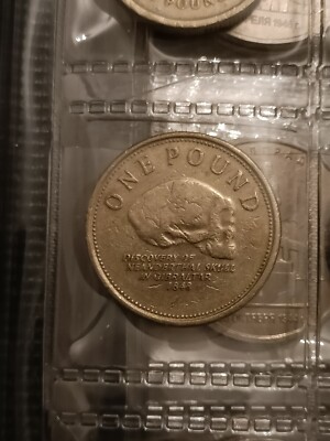 2009 🇬🇮 £1 coi Discovery of Neanderthal Skull in Gibraltar 1848 One ...