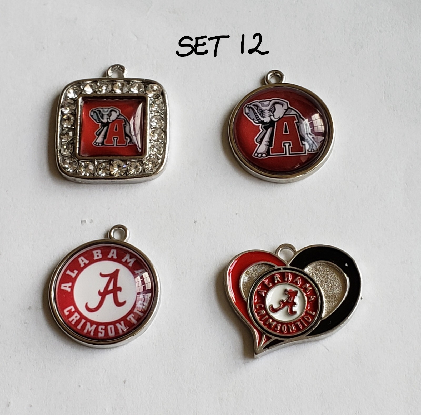 Sale 4pcs charms of Alabama Crimson Tide College NCAA Football team, CZ ...