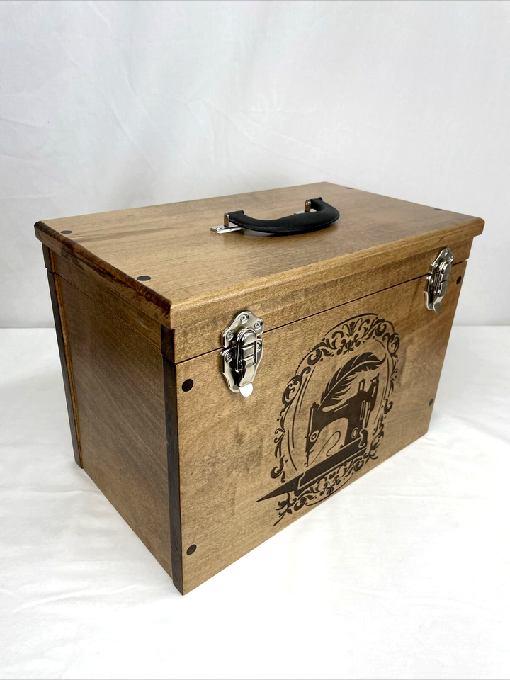 Custom Artisan Handcrafted Wood Singer Featherweight Sewing Machine ...