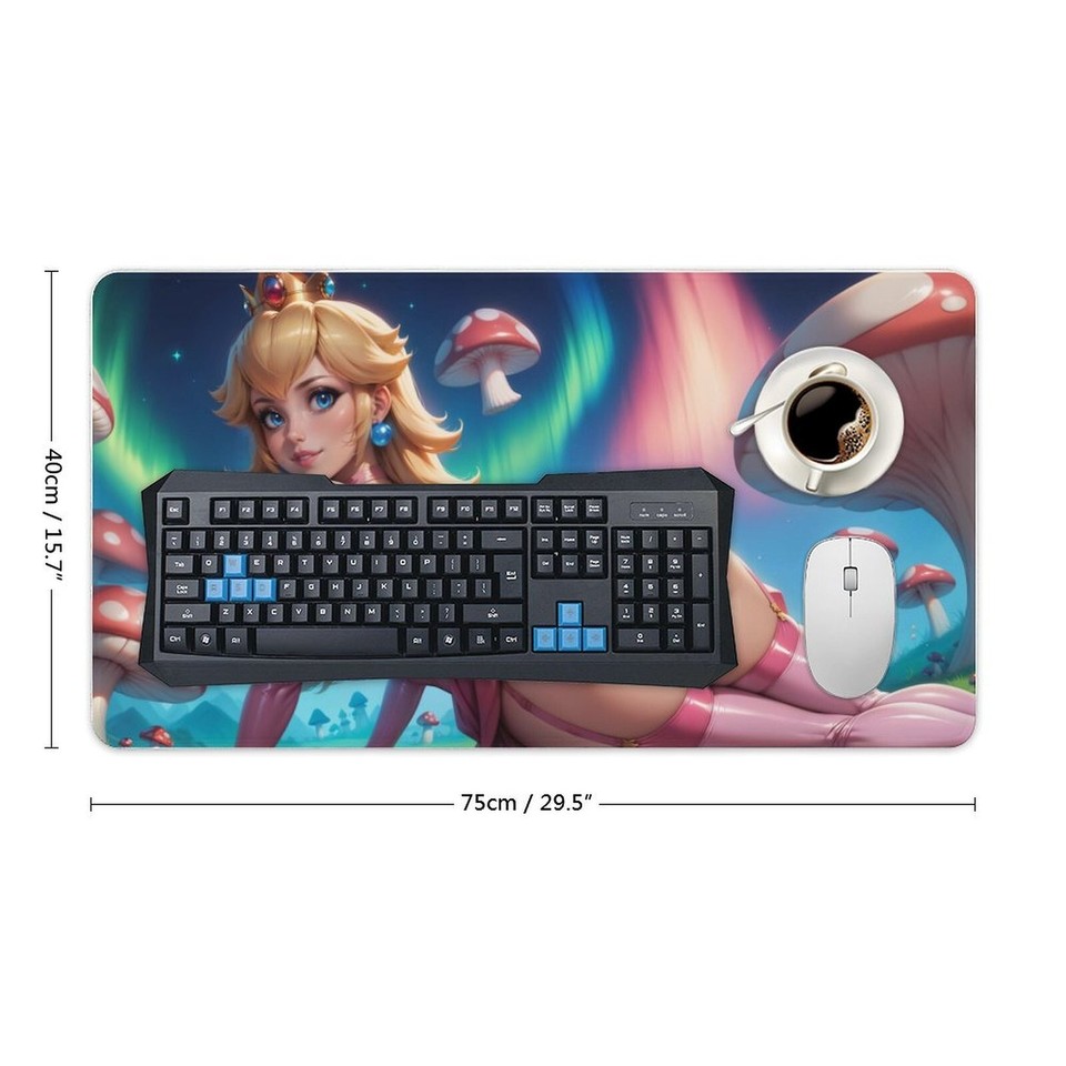 Peach Princess Keyboard Mice Mat Desk Pad Game Playmat 40x75cm | eBay