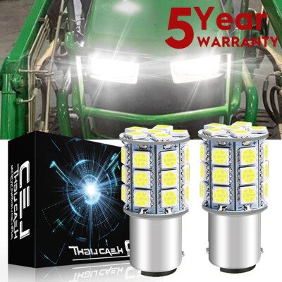 2 Premier LED Headlight Bulbs for Deere 400 Series 415 425 445 455 355D ...