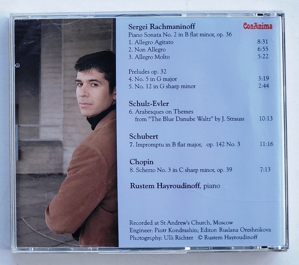 Rare Rustem Hayroudinoff CD - Rachmaninoff / Chopin / Schubert / Schulz ...