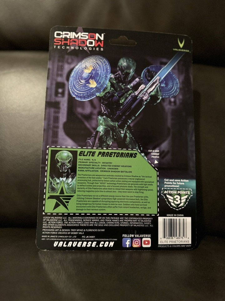 Valaverse Action Force Con Exclusive Green Elite Praetorian Robot 1:12 ...