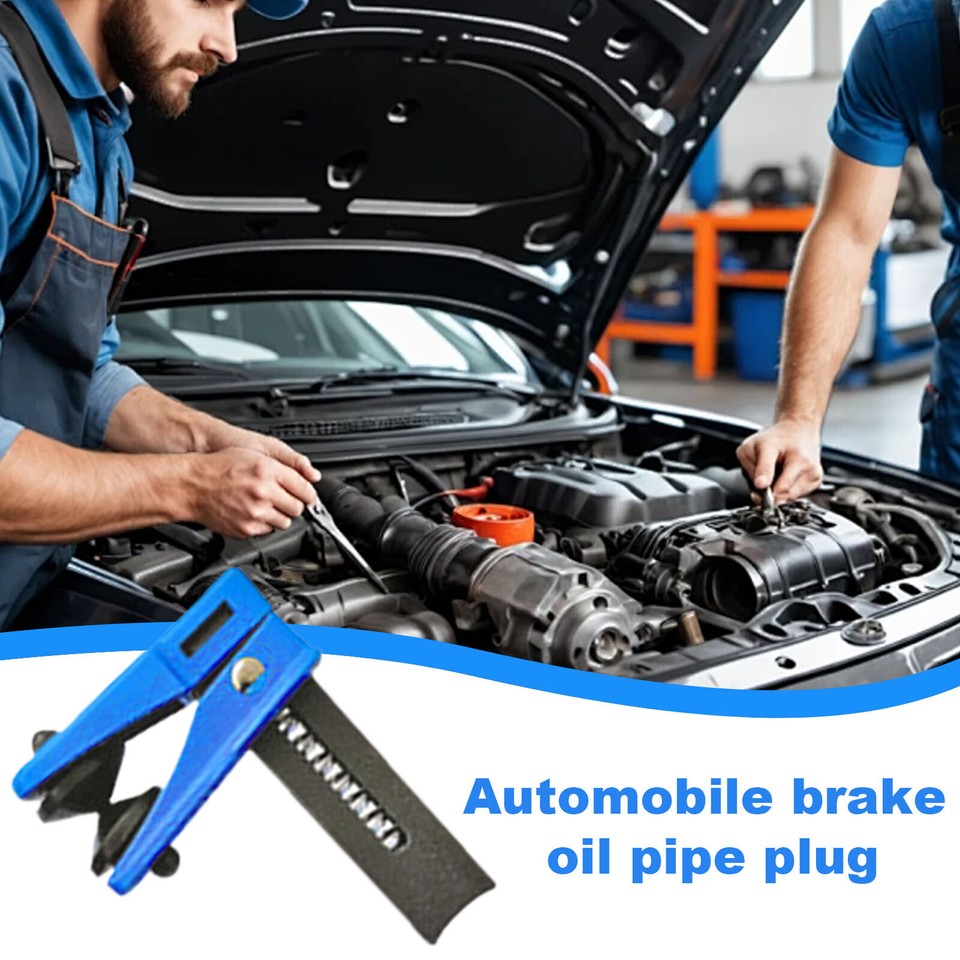 4x Brake Lines Plug Fluid Lines Stopper Clamp Tool Leak-Proof Caps And ...