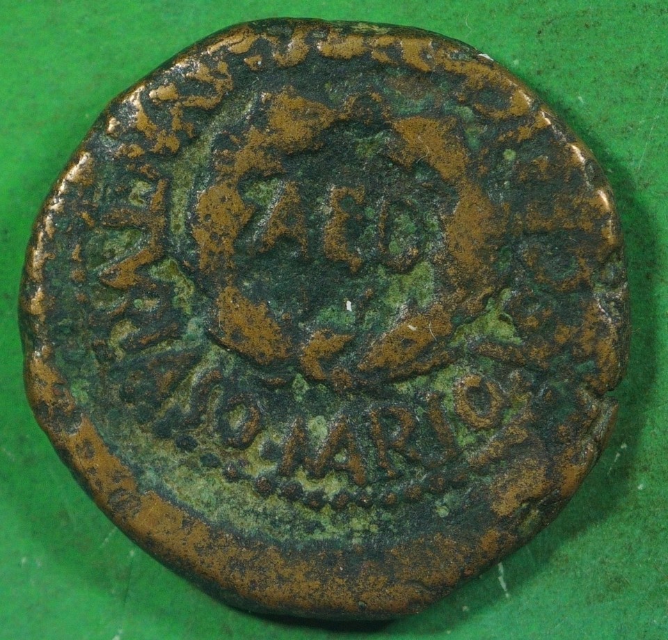 Roman Provincial ae21 Bronze Semis Coin of Tiberius Turiaso AED @2151 ...