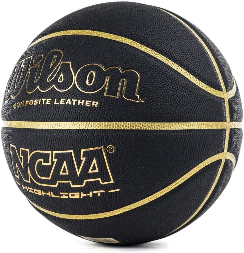 Wilson NCAA Highlight Gold Premium Carcass Composite Leather Basketball ...