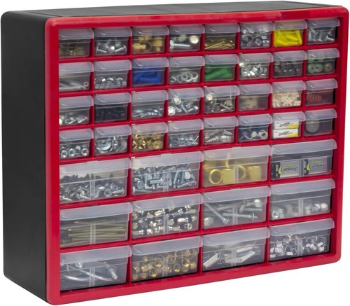 12 / 30 / 44 Multi Drawer Organiser Nail Bolt Screw Craft Storage ...