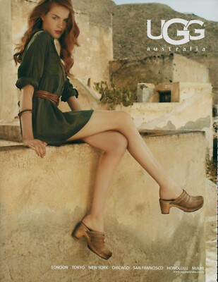 UGG Footwear Magazine Print Ad Advert Sexy long legs high heels shoes ...