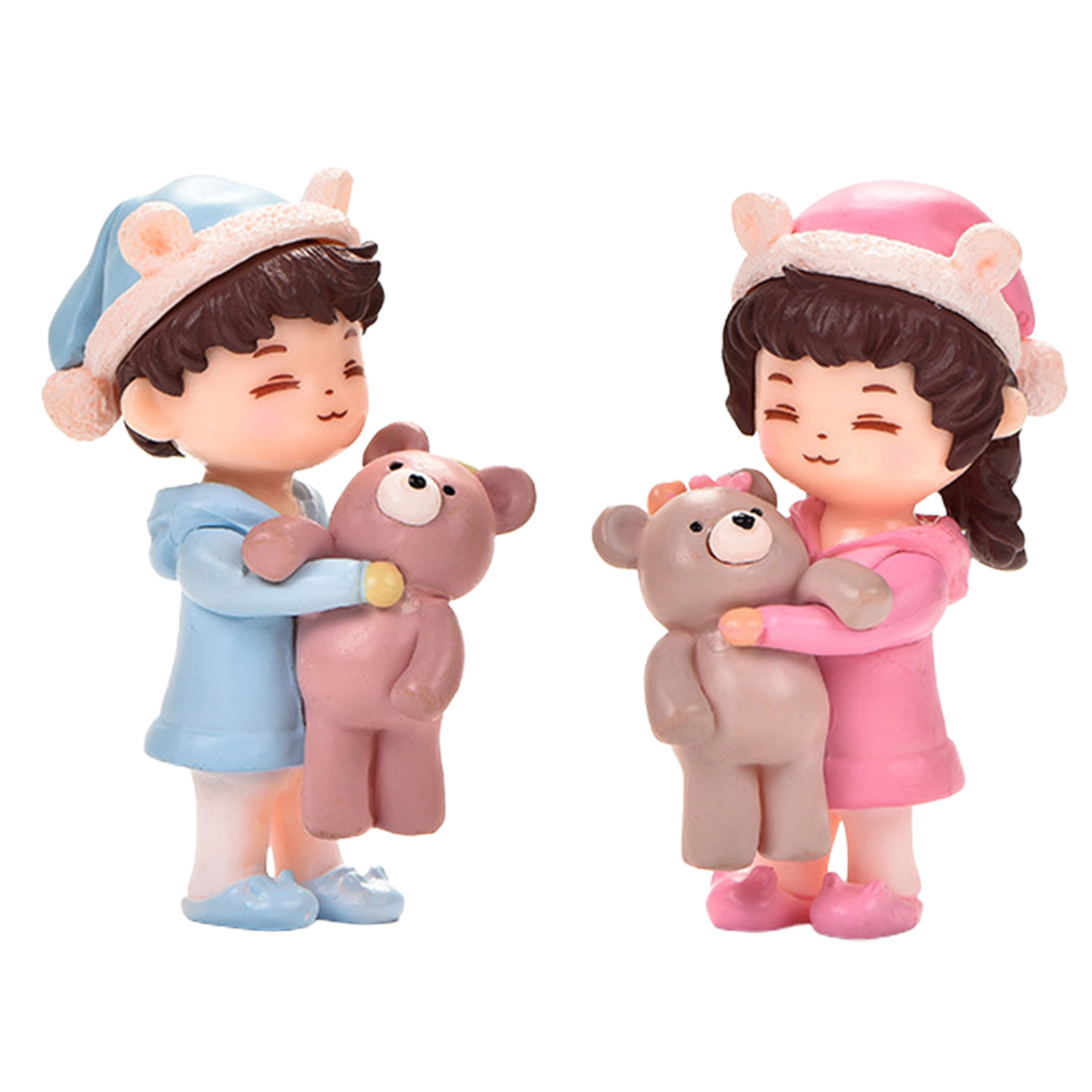 2pcs Couple Decoration Vivid Appearance Eye-catching Hugging Cake ...