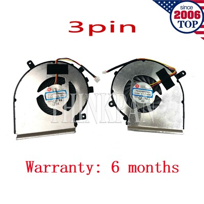 NEW CPU+GPU Cooling Fan for MSI GL62 6QC 6QD 6QE 6QF 3Pin US Shiping | eBay