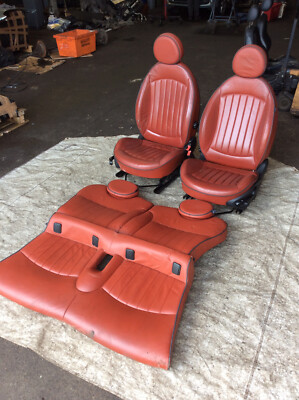 BMW Mini Cooper S R56 2006-2013 FULL SET Red Leather Front & Rear Seats ...